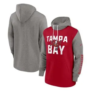 Nike Tampa Bay Buccaneers Fashion Color Block Pullover Hoodie - Red