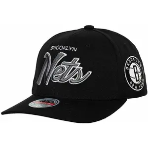 Mitchell & Ness Brooklyn Nets Mvp Team Script 2.0 Stretch-snapback Hat - Black