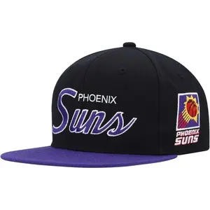 Mitchell & Ness Phoenix Suns Hardwood Classics Mvp Team Script 2.0 Snapback Hat - Black