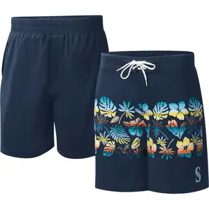 G-III SPORTS BY CARL BANKS Seattle Mariners Breeze Volley Swim Shorts - Navy