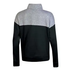 Champion Wake Forest Demon Deacons Color-blocked Quarter-zip Sweatshirt