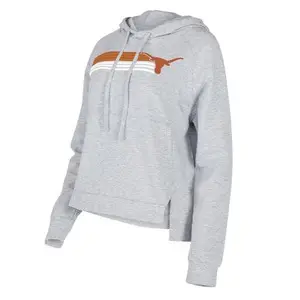 CONCEPTS SPORT Texas Longhorns Cedar Tri-blend Raglan Pullover Hoodie - Gray