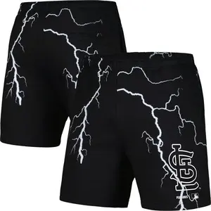 PLEASURES St. Louis Cardinals Lightning Shorts - Black
