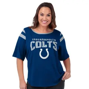G-III 4HER BY CARL BANKS Indianapolis Colts Linebacker T-shirt - Royal