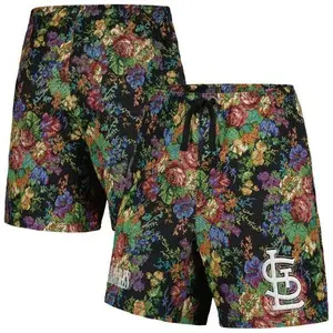 PLEASURES St. Louis Cardinals Floral Shorts - Black