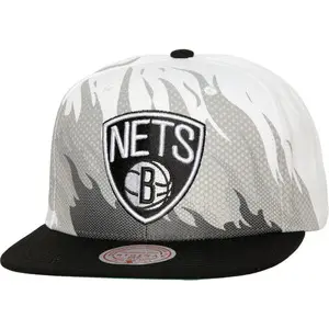 Mitchell & Ness Brooklyn Nets Hot Fire Snapback Hat