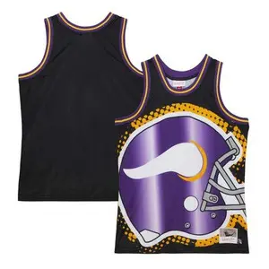 Mitchell & Ness Minnesota Vikings Big Face 7.0 Fashion Tank Top - Black