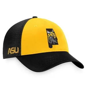 Top Of The World Gold Alabama State Hornets Origins Trucker Adjustable Hat - Black