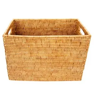 ARTIFACTS TRADING COMPANY™ Artifacts Rattan Storage Boxlegal File - Honey Brown