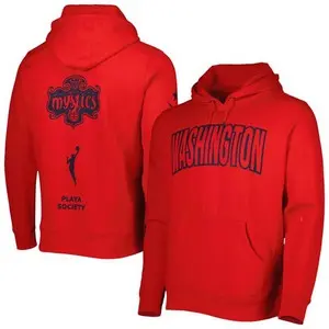PLAYA SOCIETY Washington Mystics Legacy Logo Pullover Hoodie - Red