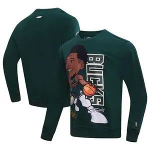 PRO STANDARD Giannis Antetokounmpo Hunter Milwaukee Bucks Avatar Pullover Sweatshirt - Green