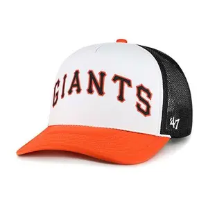 '47 San Francisco Giants Foam Front Script Trucker Snapback Hat - White
