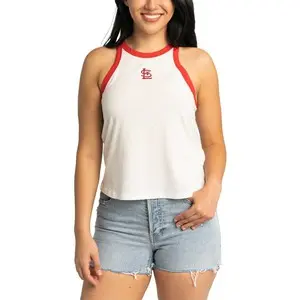 LUSSO St. Louis Cardinals Jane Tank Top - White
