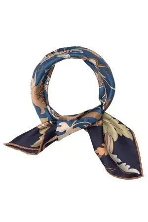 ELIZABETTA Elenasilk Bandana - Midnight Blue