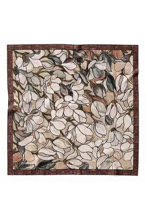 ELIZABETTA Clarasilk Bandana - Mahogany Brown