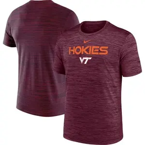Nike Virginia Tech Hokies Velocity Performance T-shirt - Maroon