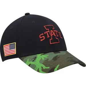 Nike Camo Iowa State Cyclones Veterans Day 2tone Legacy91 Adjustable Hat - Black