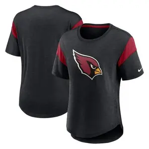 Nike Arizona Cardinals Primary Logo Fashion Top - Heather Black