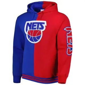 Mitchell & Ness New Jersey Nets Big & Tall Hardwood Classics Split Pullover Hoodie