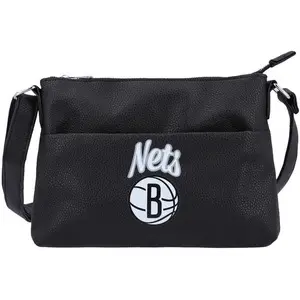 FOCO Brooklyn Nets Logo Script Crossbody Handbag
