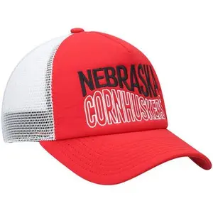 Adidas Nebraska Huskers Wave Foam Trucker Snapback Hat