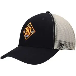 '47 Natural Washington Commanders 90th Season Mvp Trucker Snapback Hat - Black
