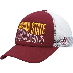 Adidas Arizona State Sun Devils Wave Foam Trucker Snapback Hat - Maroon