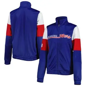 G-III 4HER BY CARL BANKS Philadelphia 76ers Full-zip Track Jacket - Royal