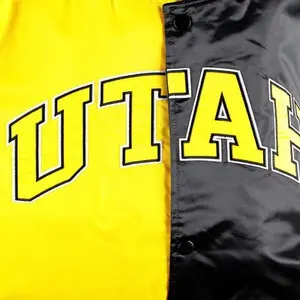 STARTER Utah Jazz Fast Break Satin Jacket - Gold