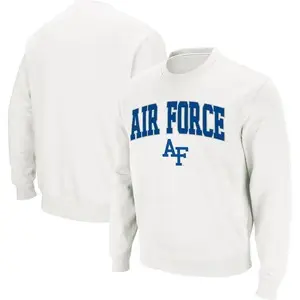 COLOSSEUM Air Force Falcons Arch & Logo Sweatshirt - White