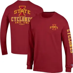 Champion Iowa State Cyclones Team Stack Long Sleeve T-shirt