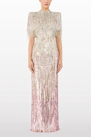 Jenny Packham Ellen Beaded Capelet - Ivory