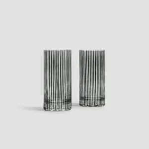 TOGAS Lax Set Of Glasses For Drinks - Grey