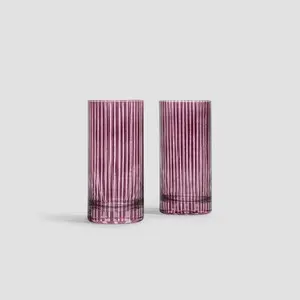 TOGAS Lax Set Of Glasses For Drinks - Purple