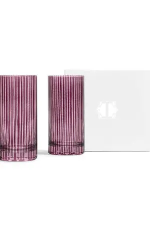 TOGAS Lax Set Of Glasses For Drinks - Purple