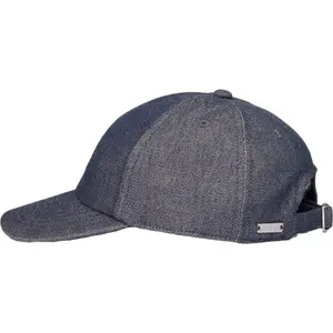 Sandro Denim Cap With Logo - Blue