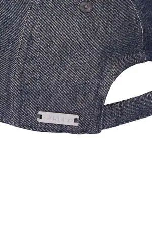 Sandro Denim Cap With Logo - Blue