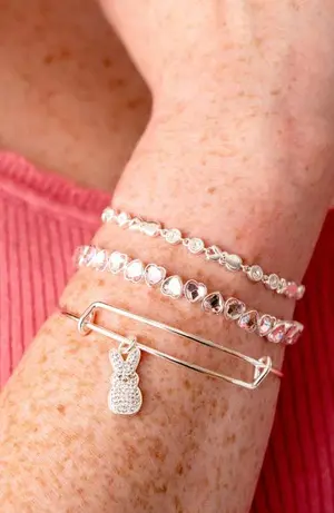 ALEX AND ANI Peeps® Bunny Bolo Bracelet - Silver