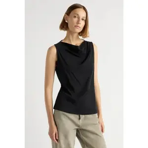 Modern Citizen Carissa Cowl-neck Tank - Black