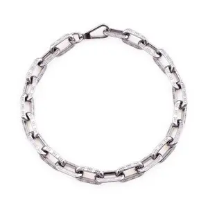 DESERI Statement Link Chain Necklace - Silver