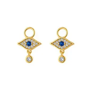 OUTOFOFFICE Evil Eye Pave Earring Charm - Gold