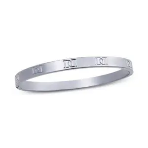 DESERI Dd Logo Bangle Bracelet - Silver