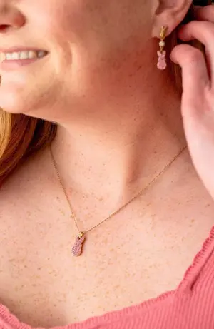 ALEX AND ANI Peeps® Pavé Crystal Bunny Pendant Necklace