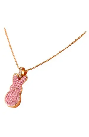 ALEX AND ANI Peeps® Pavé Crystal Bunny Pendant Necklace