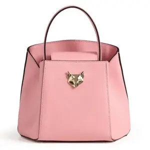 DESERI Rosa Mini Handbag In Saffiano Leather - Pink