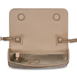 DESERI Sarah Crossbody Belt Bag In Spanish Calf Leather - Desert