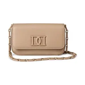 DESERI Sarah Crossbody Belt Bag In Spanish Calf Leather - Desert