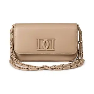 DESERI Sarah Crossbody Belt Bag In Spanish Calf Leather - Desert