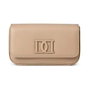 DESERI Sarah Crossbody Belt Bag In Spanish Calf Leather - Desert