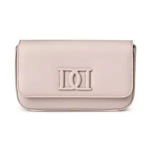 DESERI Sarah Crossbody Belt Bag In Spanish Calf Leather - Sand